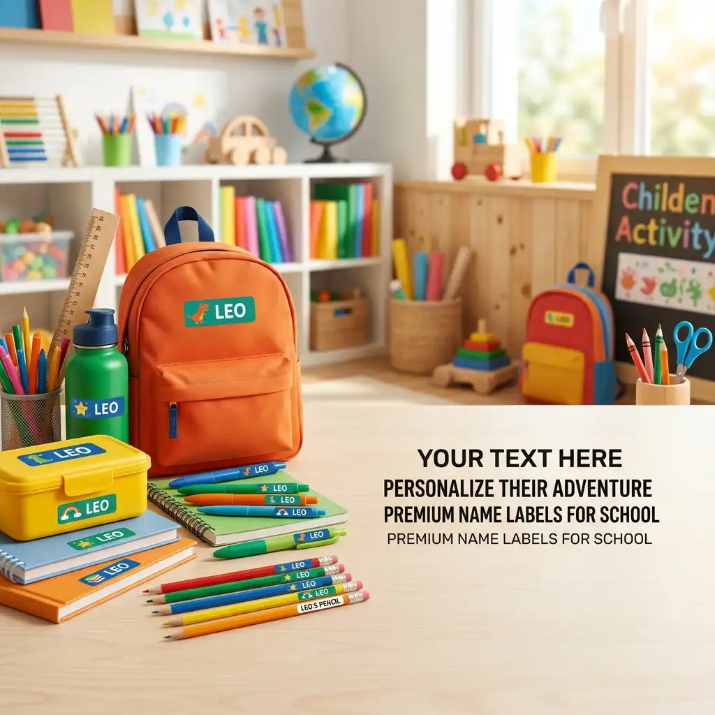School Name Labels & Personalised Name Slips with Photo — Dremolabs ...